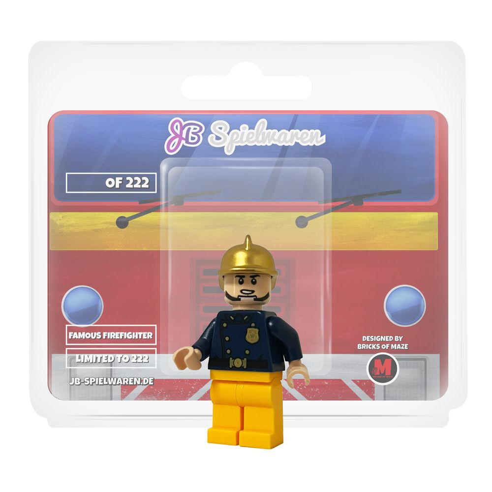Famous Firefigher Custom Minifigure