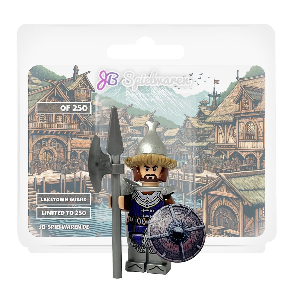 Laketownguard Minifigure with Halberd and Shield