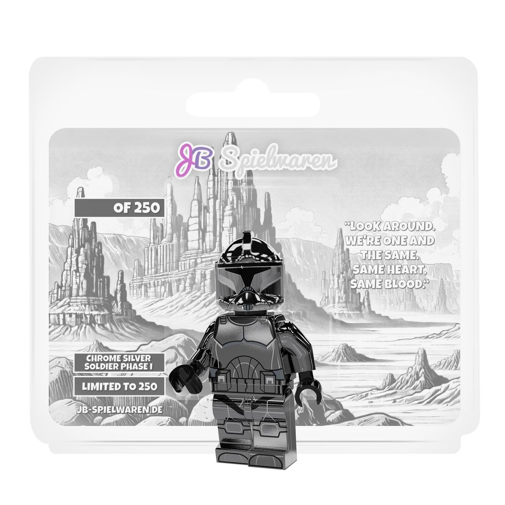 Chrome Silver Soldier Phase I Custom Minifigure