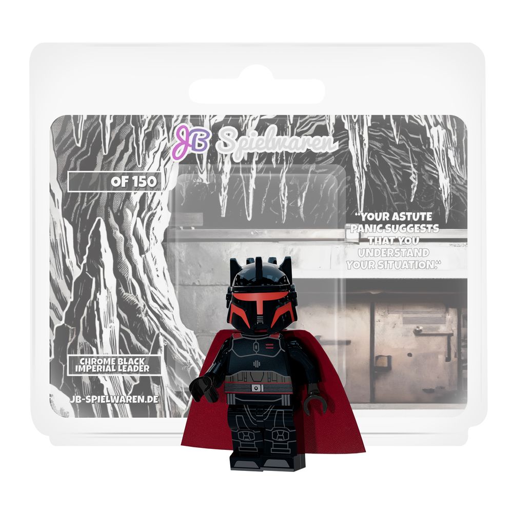 Chrome Black Imperial Leader Custom Minifigure