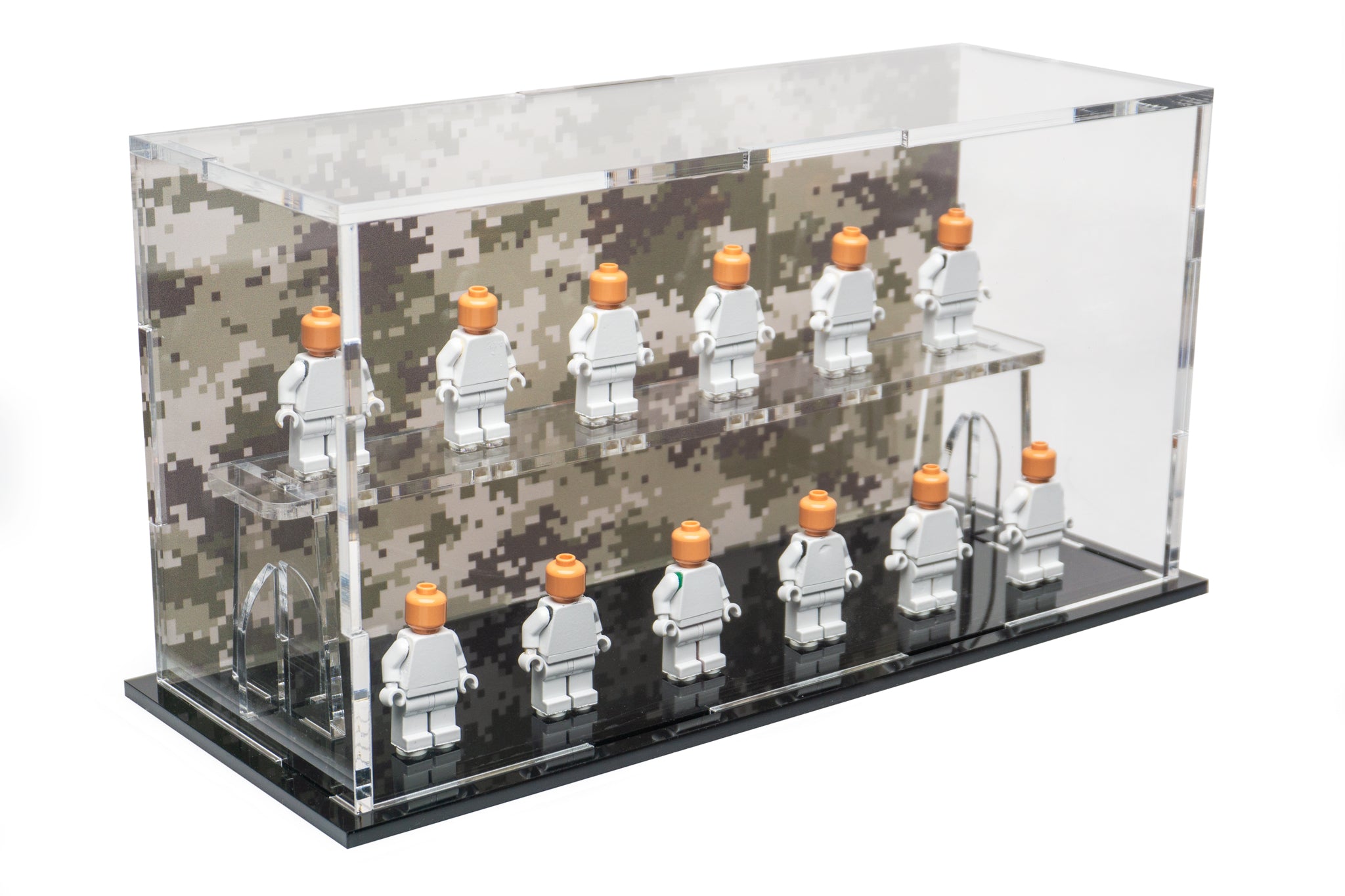 LEGO® Military Minifigure 12-Count Display Case (Digital Camo)