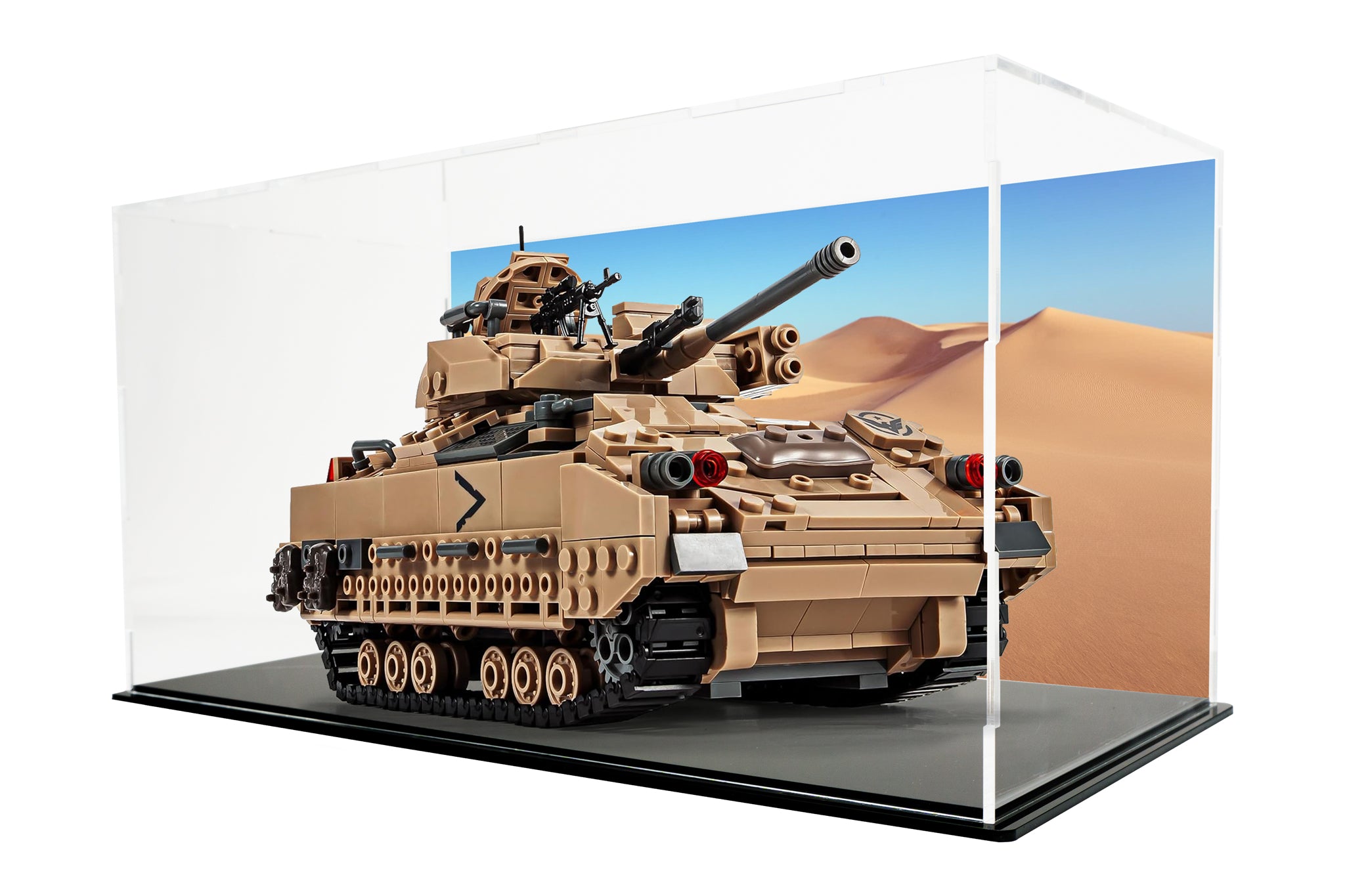 21" Military Dunes Display Case | BrickShell Cases