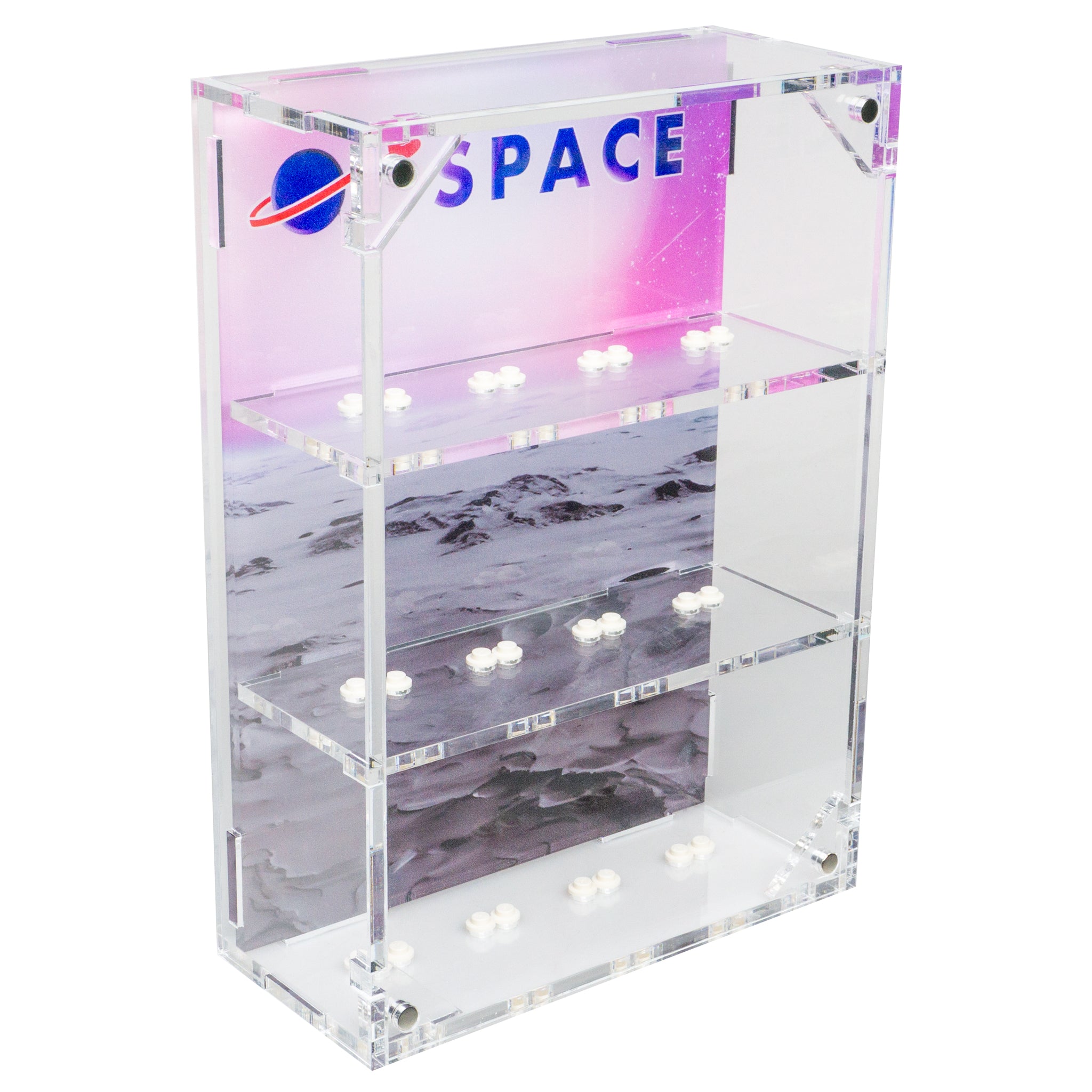 LEGO® CMF 26 Space Minifigure 12-Count Wall-Mounted Display Case