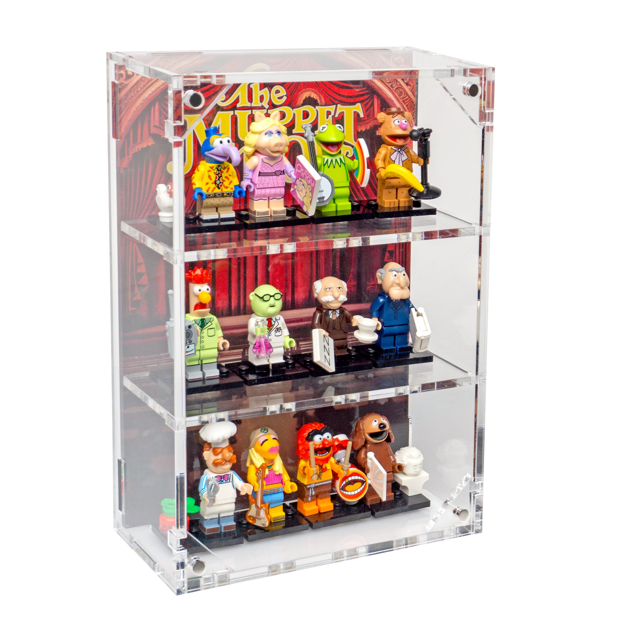 LEGO® The Muppets Minifigure 12-Count Wall-Mounted Display Case