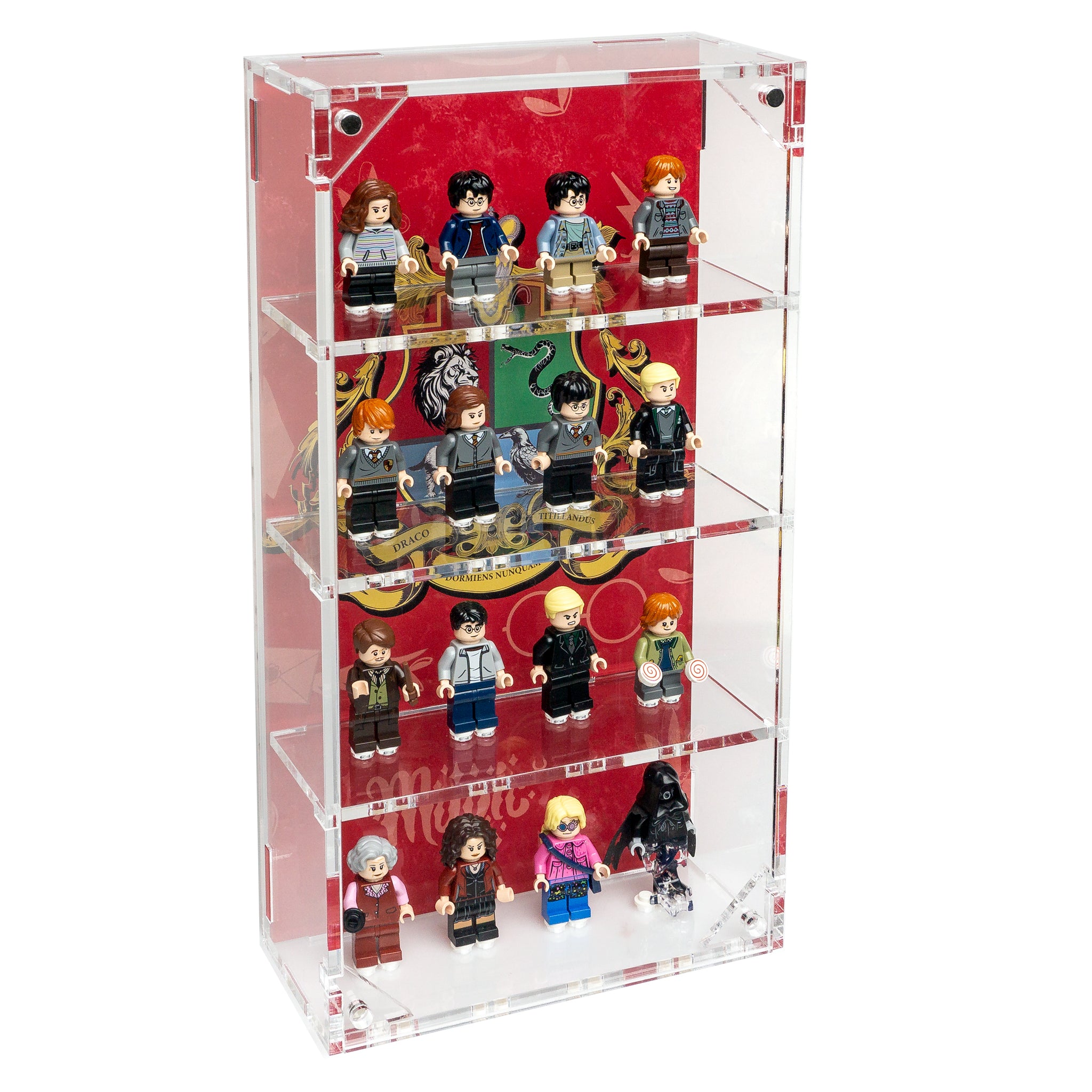 Wall Mounted Display Cases for 16 Harry Potter LEGO® Minifigures
