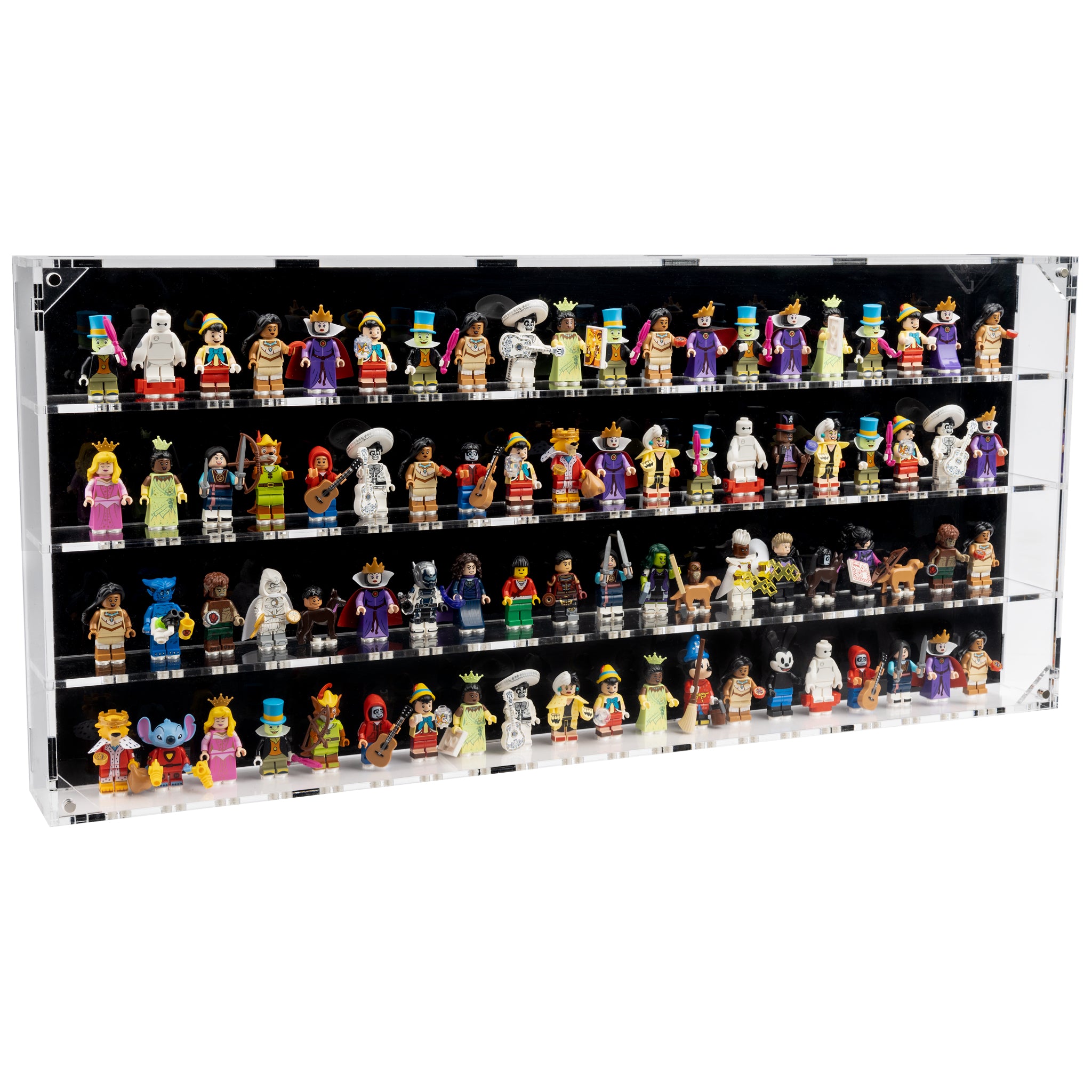 Wall Mounted Display Cases for 80 LEGO® Minifigures
